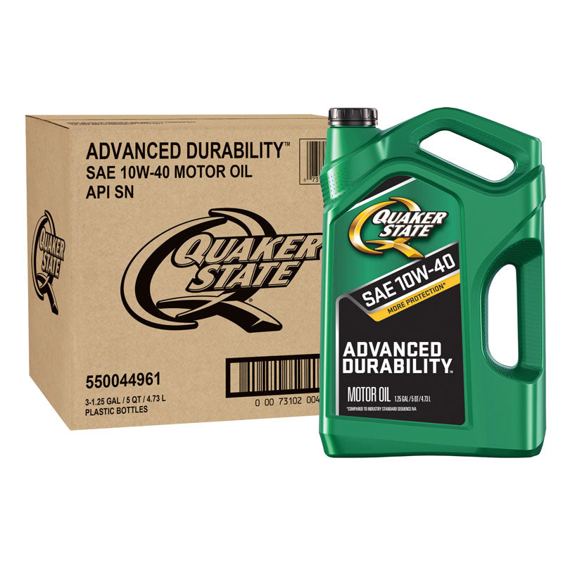 Quaker State Advanced Durability 10W-40 - 3/5QT – Major Brands Oil