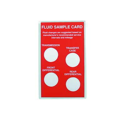Purchase Fluid Sample Cards In Holland, Michigan – Major Brands Oil